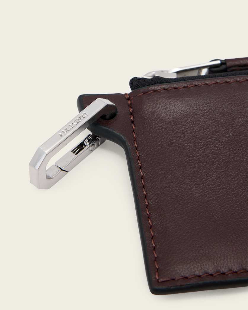 Remy Leather Wallet BURGUNDY RED | ALLSAINTS